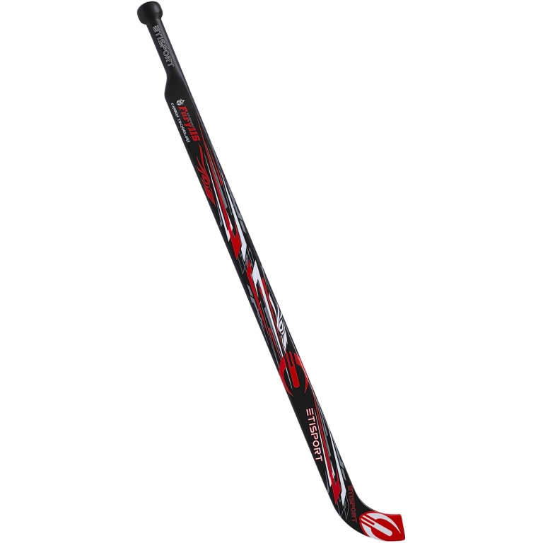 Rink Hockey Goalie Stick ETISPORT 2K24. Black and Red